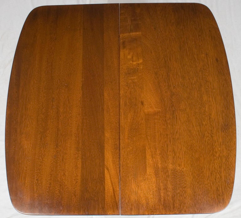 Mahogany Flip Top Card Game Table at 1stDibs