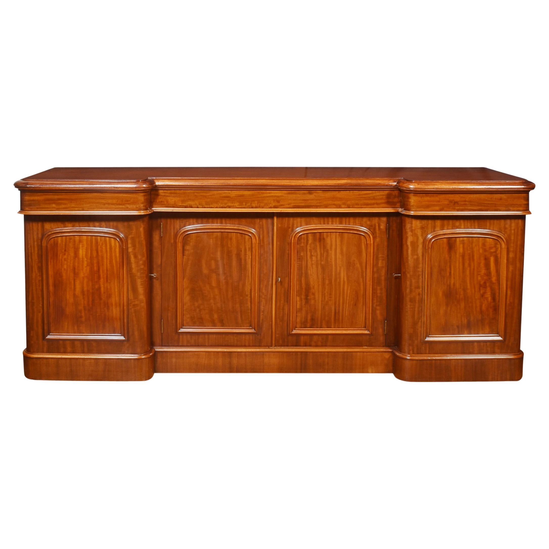 Mahogany Four Door Sideboard For Sale at 1stDibs