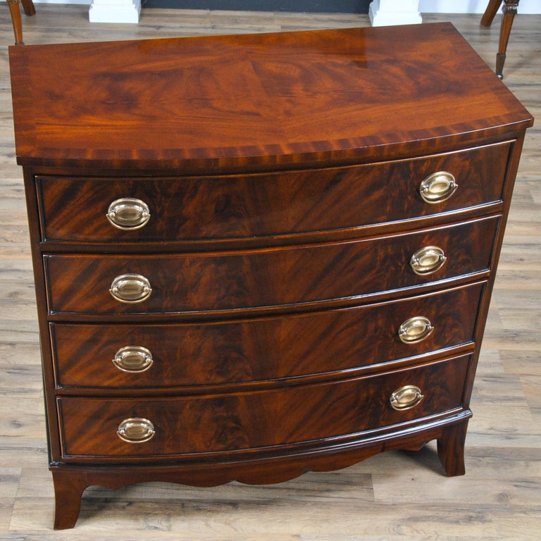 Mahogany Four Drawer Chest For Sale at 1stDibs