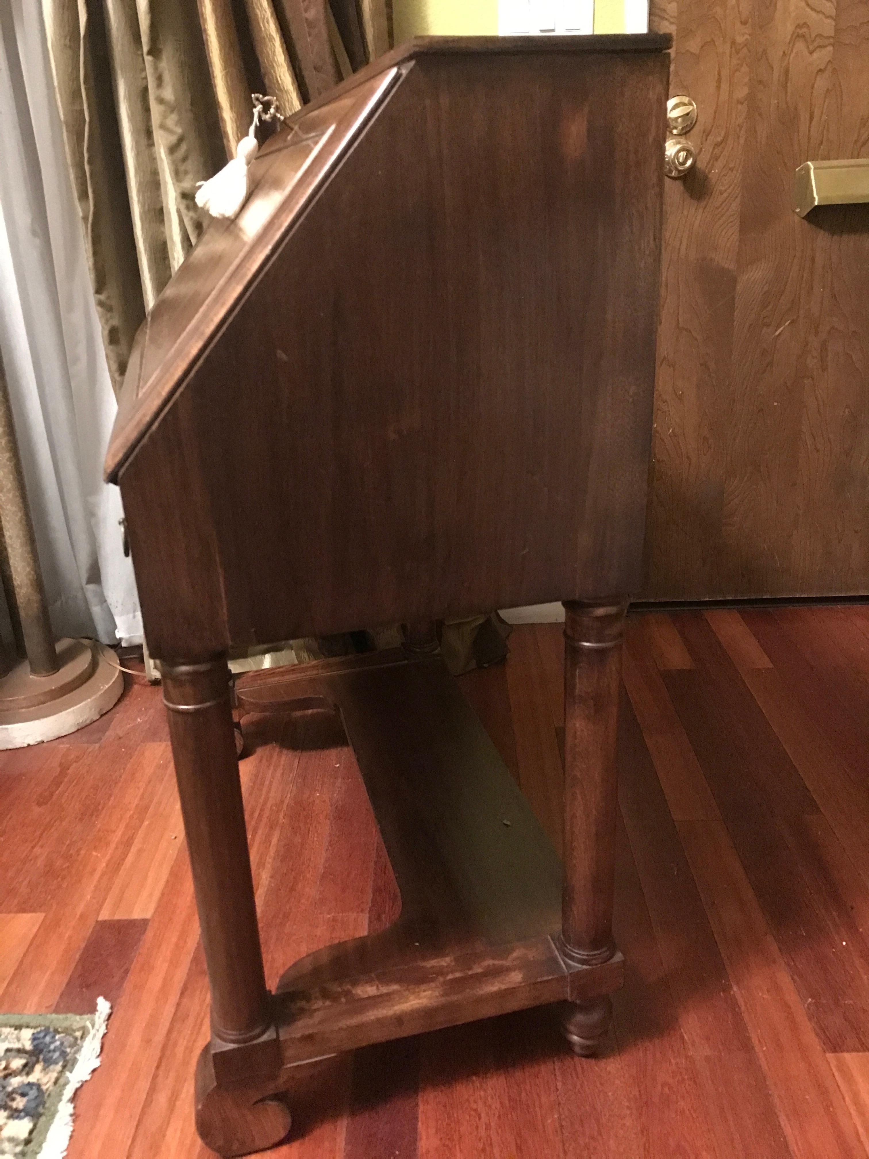 Mahogany Georgian Style Escritoire Fall Front Desk, American or English ...