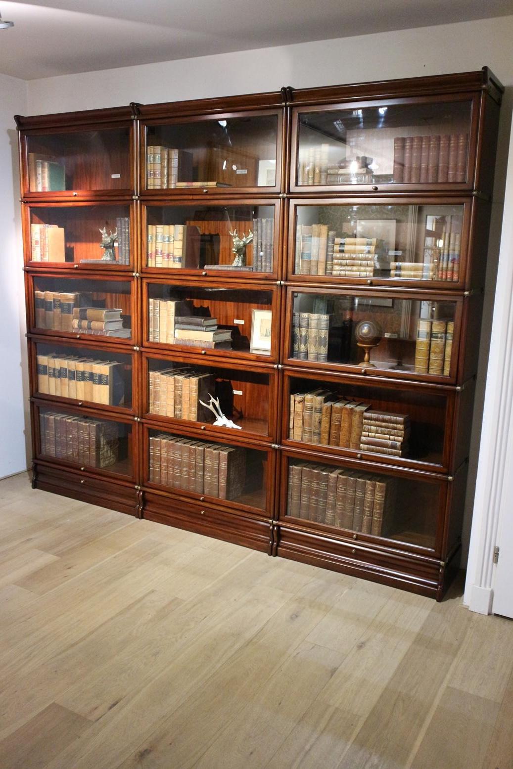 Mahogany Globe Wernicke Bookcase Consisting of 15 Stackable Parts at ...
