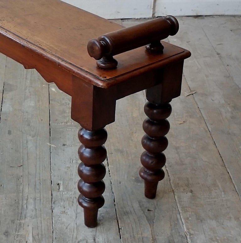 Mahogany Hallway Bench For Sale at 1stDibs