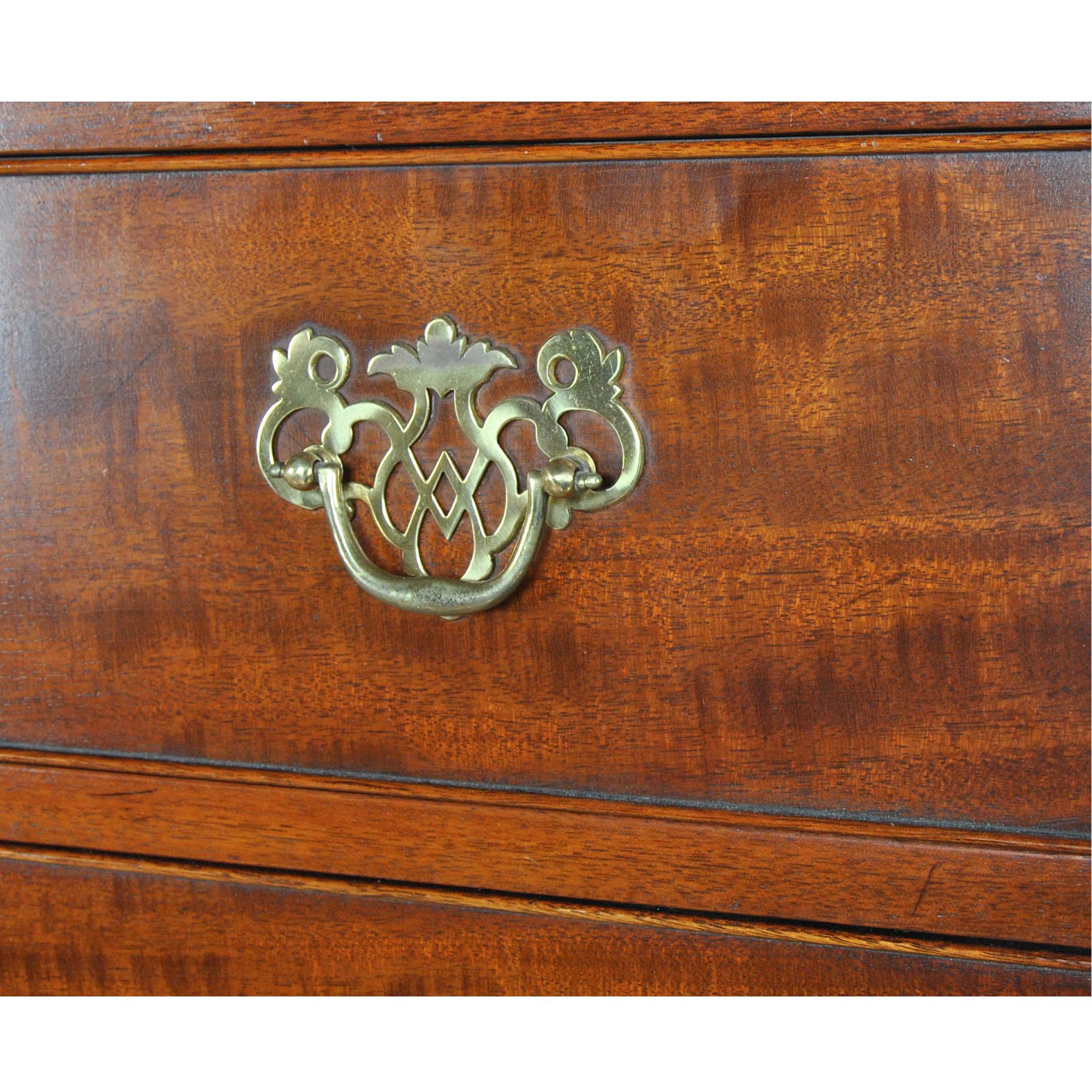 Mahogany High Chest on Chest For Sale at 1stDibs