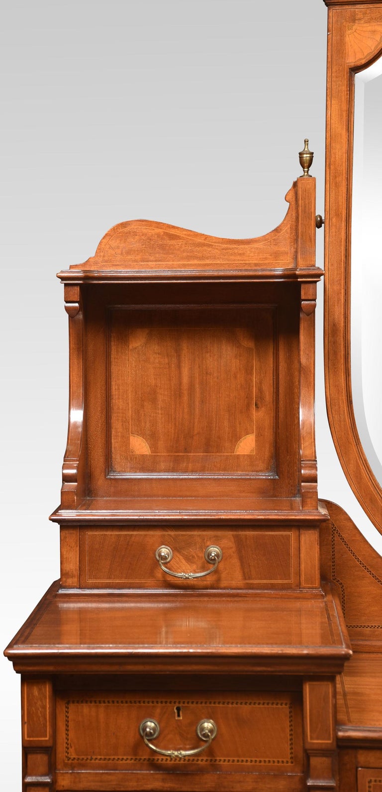 Mahogany Inlaid Dressing Table For Sale at 1stDibs