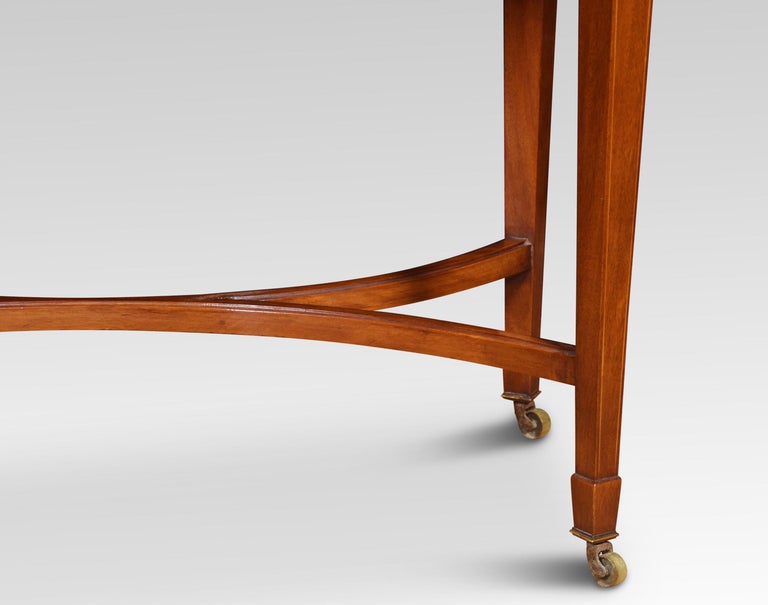 Mahogany Inlaid Oval Dressing Table at 1stDibs