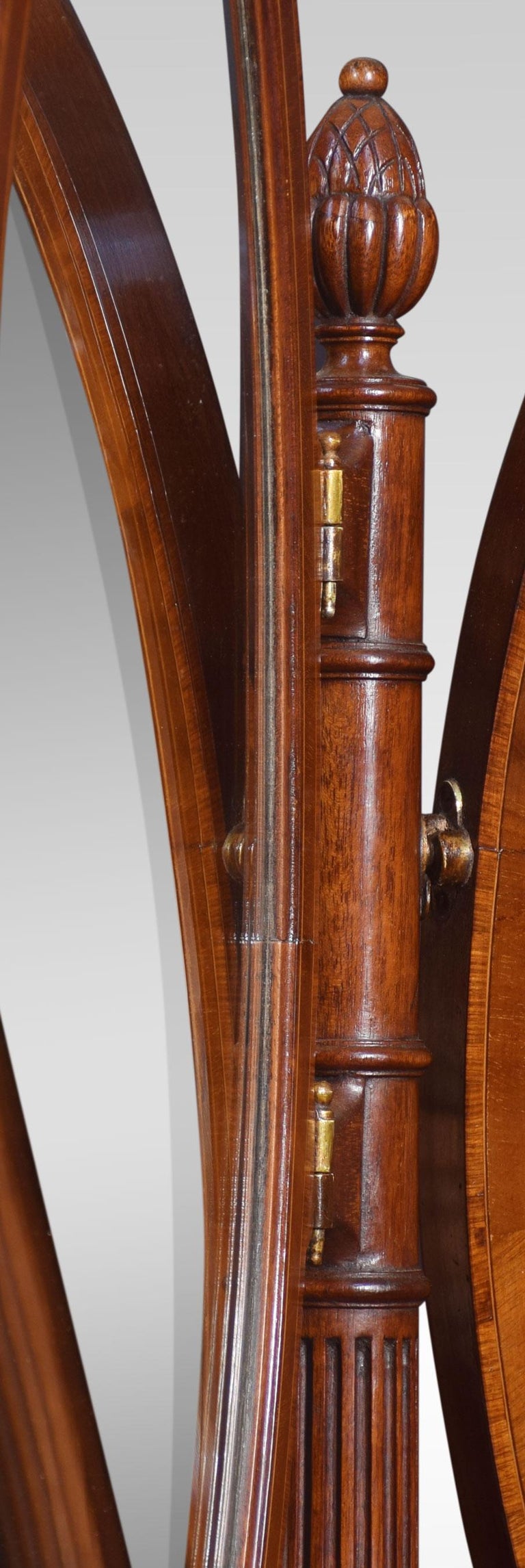 Mahogany Inlaid Oval Dressing Table at 1stDibs