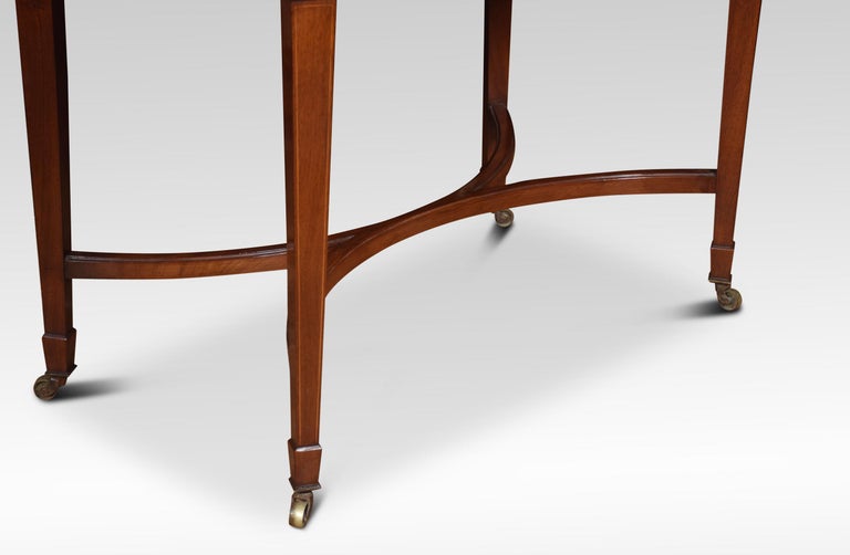 Mahogany Inlaid Oval Dressing Table at 1stDibs