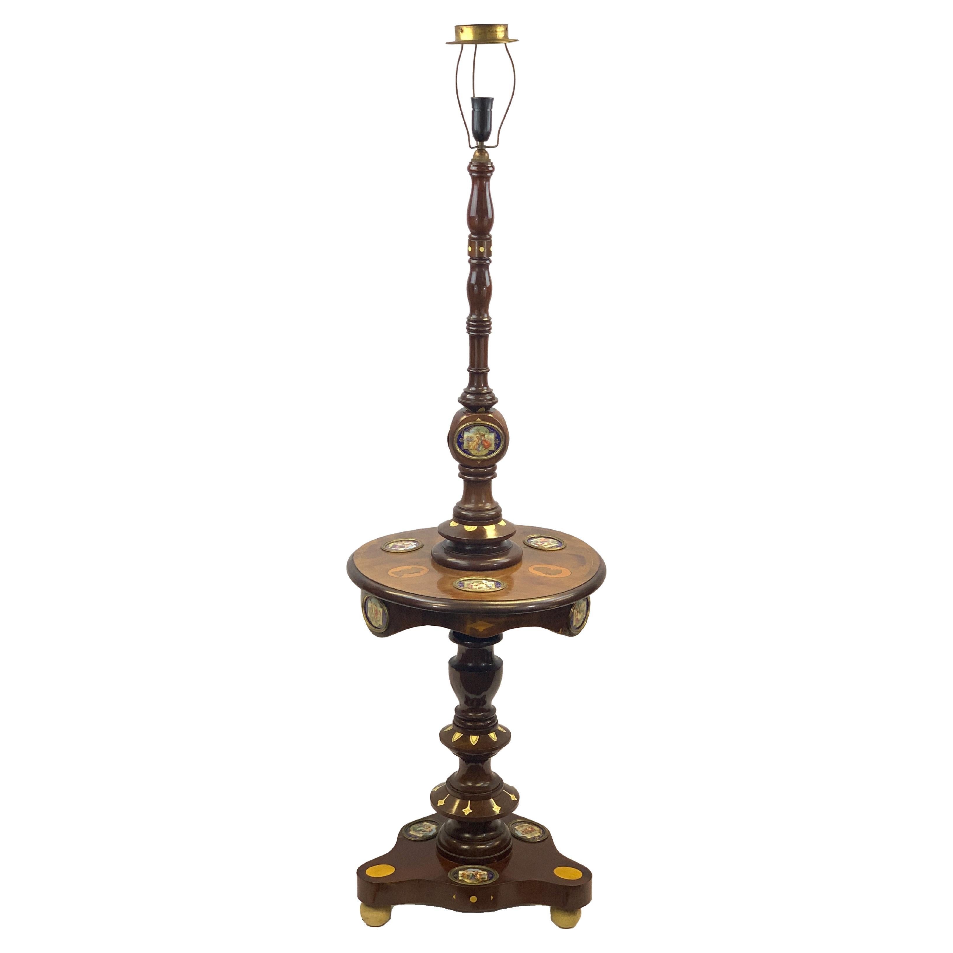 Carved Mahogany Standard Lamp at 1stDibs