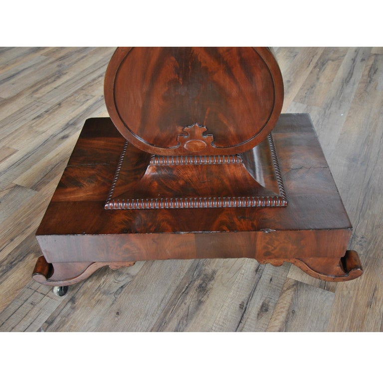 Mahogany Neoclassical Game Table For Sale at 1stDibs