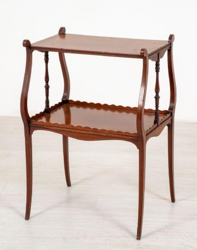 Mahogany Occasional Table Tiered Side Table Inlay, 1900 For Sale at 1stDibs