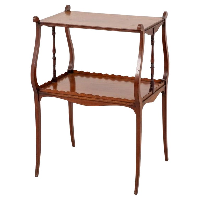 Mahogany Occasional Table Tiered Side Table Inlay, 1900 For Sale at 1stDibs