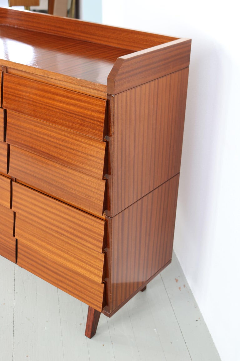 Mahogany Office Chest of Drawers, Manufactured by "Schirolli Manova ...