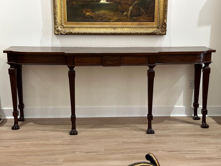 Mahogany Regency Style Console Table For Sale at 1stDibs