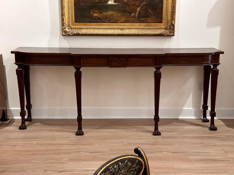 Mahogany Regency Style Console Table For Sale at 1stDibs
