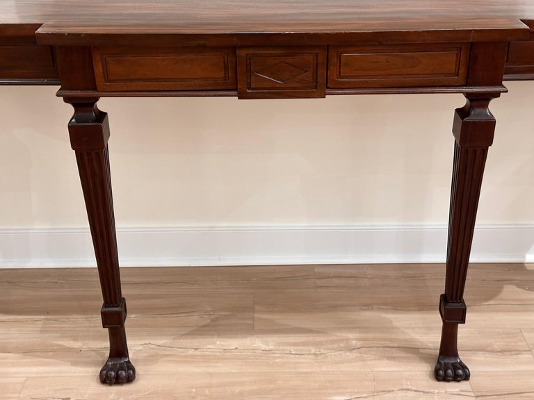 Mahogany Regency Style Console Table For Sale at 1stDibs