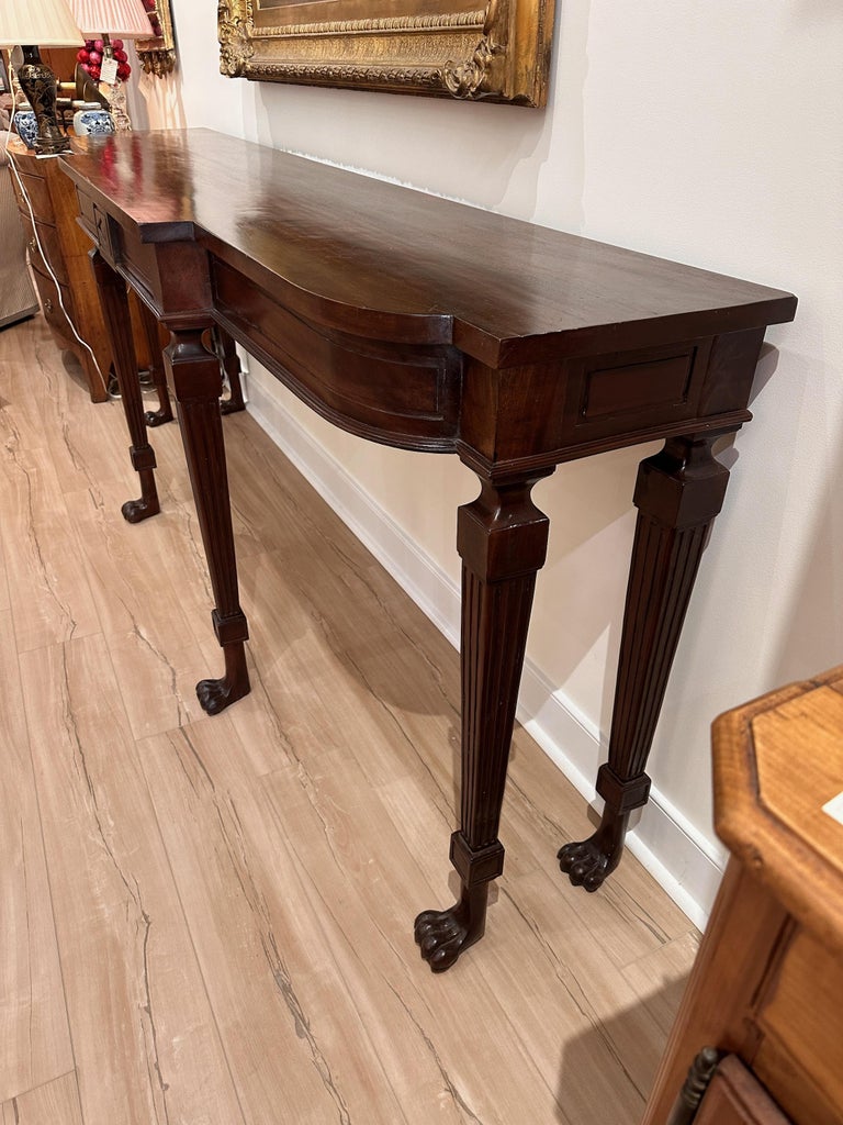 Mahogany Regency Style Console Table For Sale at 1stDibs