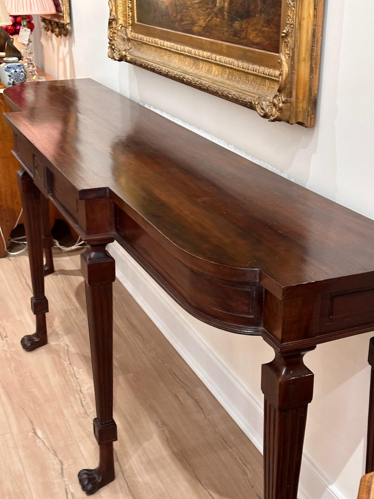Mahogany Regency Style Console Table For Sale at 1stDibs