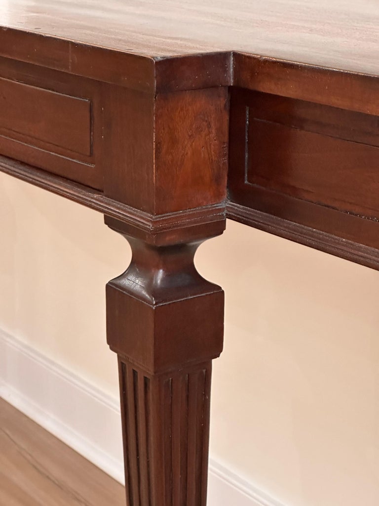 Mahogany Regency Style Console Table For Sale at 1stDibs