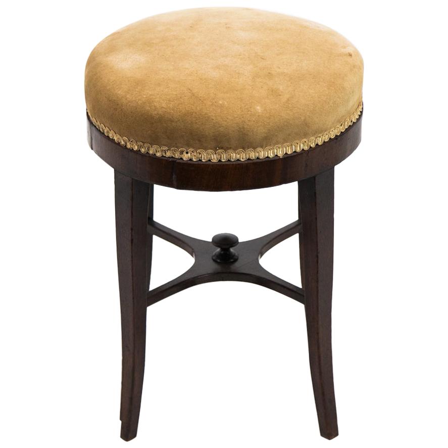 Regency Mahogany Framed Stool For Sale at 1stDibs