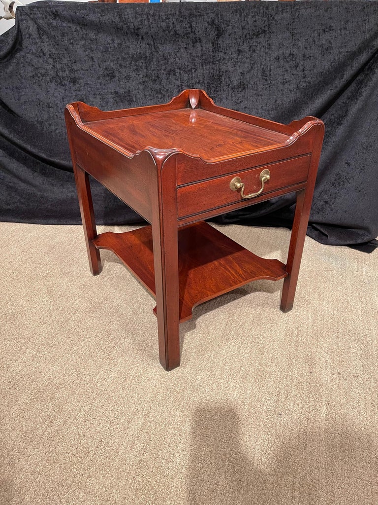 Mahogany Single Drawer Side Table at 1stDibs