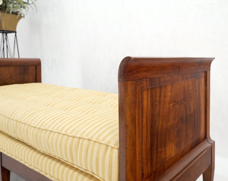 Mahogany Slight Panels Arms Compact Daybed Style Gold Stripe Window ...