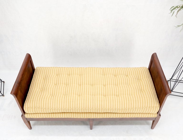 Mahogany Slight Panels Arms Compact Daybed Style Gold Stripe Window ...