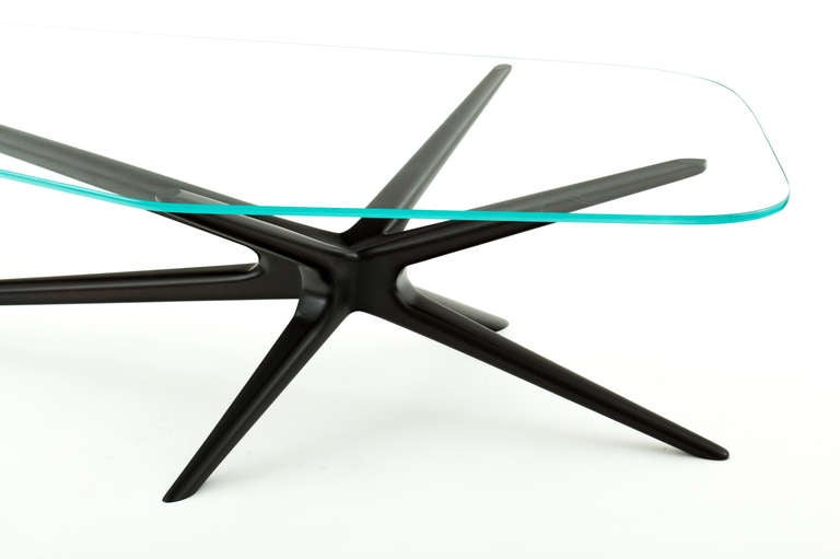 Mahogany Sputnik Leg Coffee Table For Sale at 1stDibs