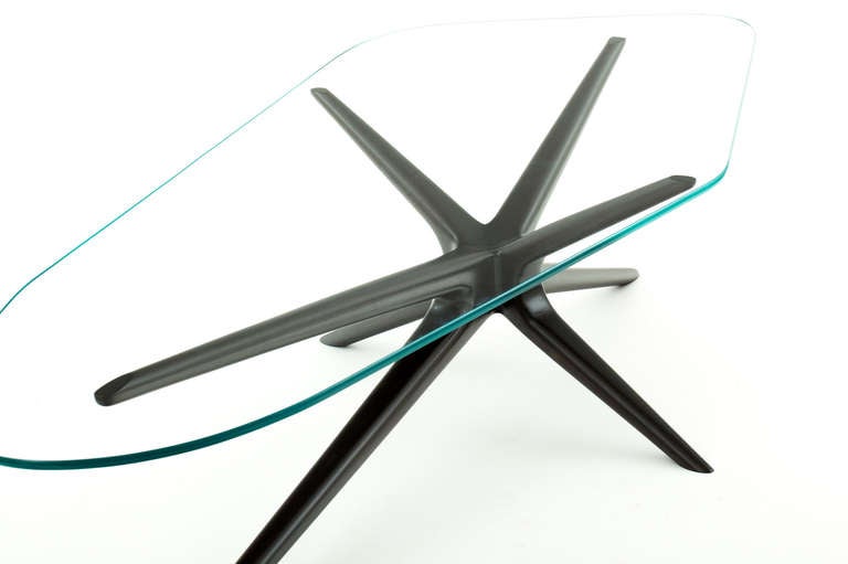 Mahogany Sputnik Leg Coffee Table For Sale at 1stDibs