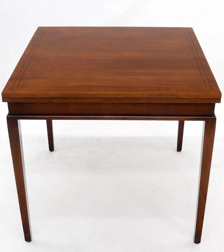 Mahogany Square Flip Top Game to Dining Table at 1stDibs