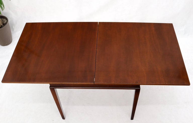 Mahogany Square Flip Top Game to Dining Table at 1stDibs