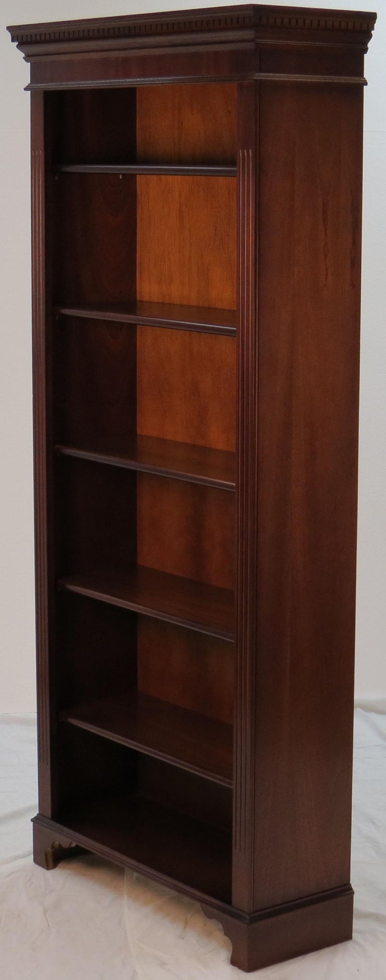 Mahogany Tall Narrow Open Bookcase at 1stDibs | tall narrow mahogany ...