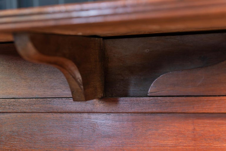 Mahogany and Teak Campaign Cabin Map Table/Chest, English, circa 1800 ...