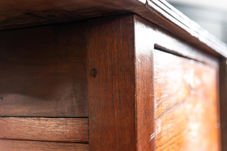 Mahogany and Teak Campaign Cabin Map Table/Chest, English, circa 1800 ...
