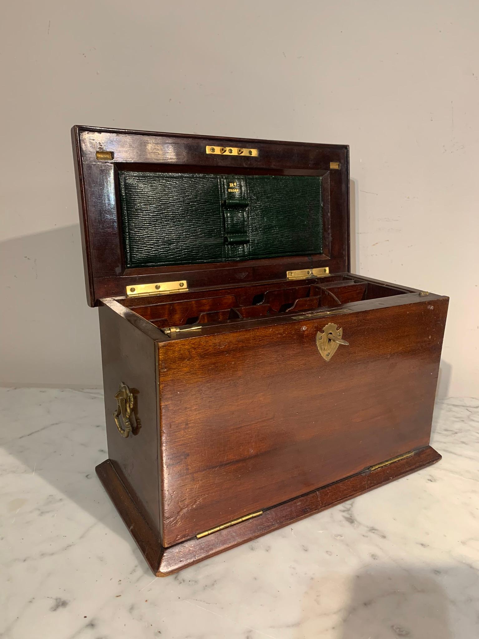 Mahogany Travel Writing Desk For Sale at 1stDibs