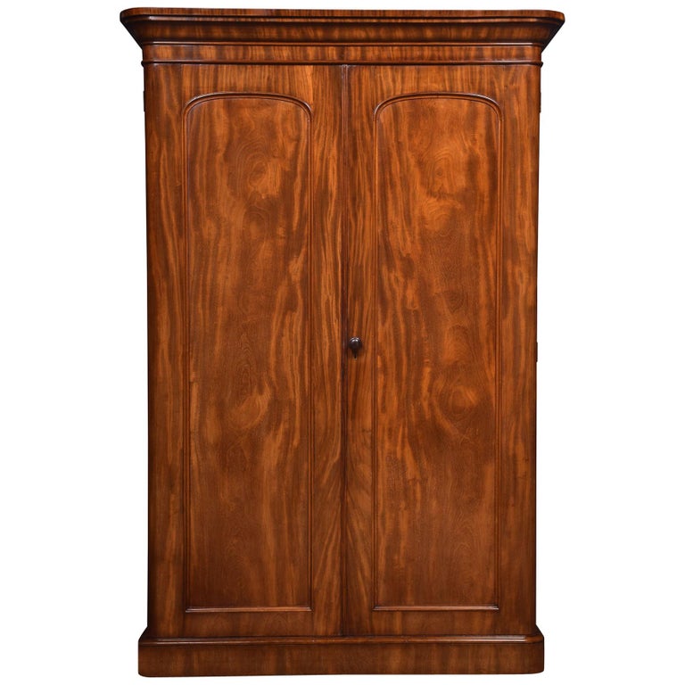 Mahogany Two-Door Compactum Wardrobe For Sale at 1stDibs