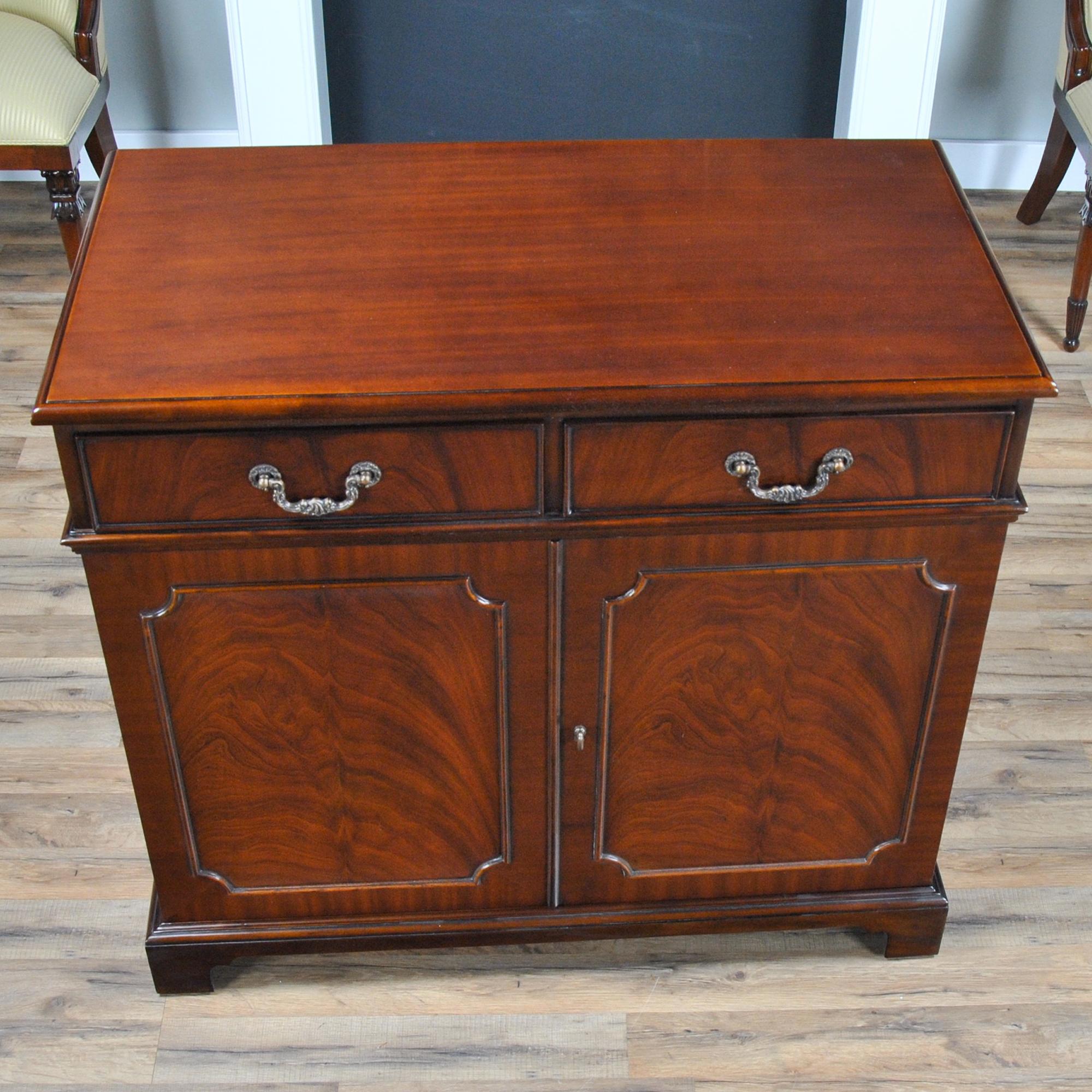 Mahogany Two Door Server For Sale at 1stDibs