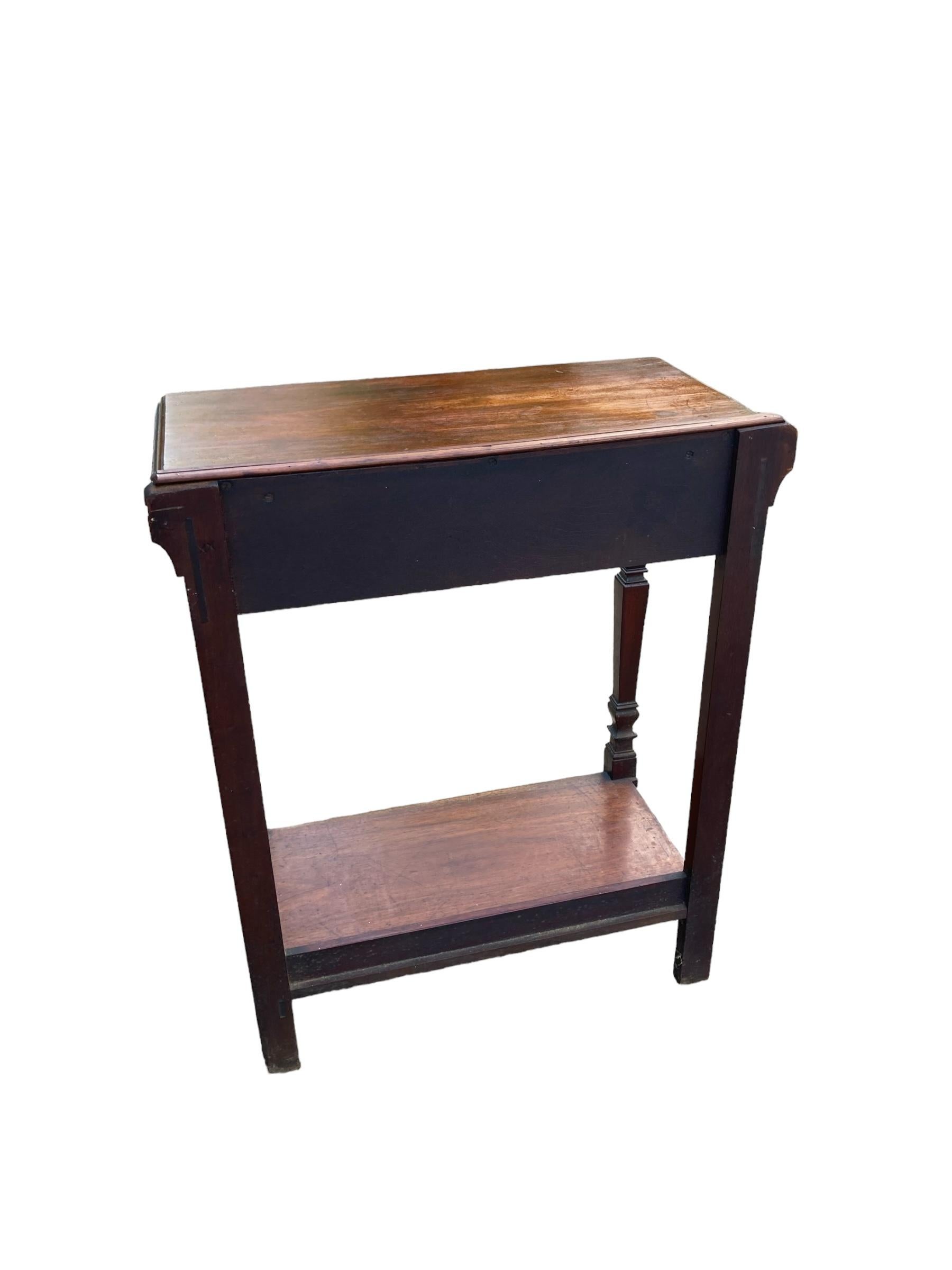 Mahogany Victorian Single Drawer Console table or Hall Table For Sale ...