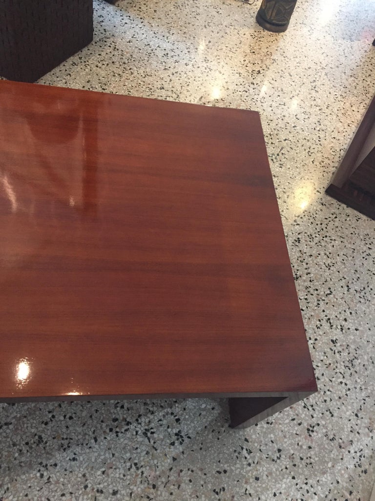 Mahogany Waterfall Cocktail Table at 1stDibs | waterfall tables for sale