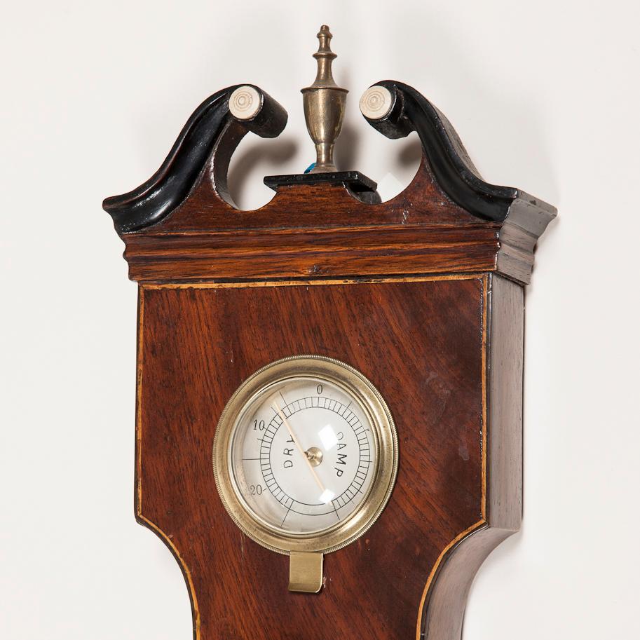 Mahogany Wheel Barometer by Edward Hayward at 1stDibs