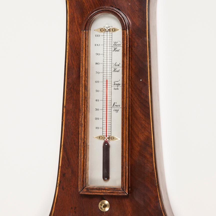 Mahogany Wheel Barometer by Edward Hayward at 1stDibs