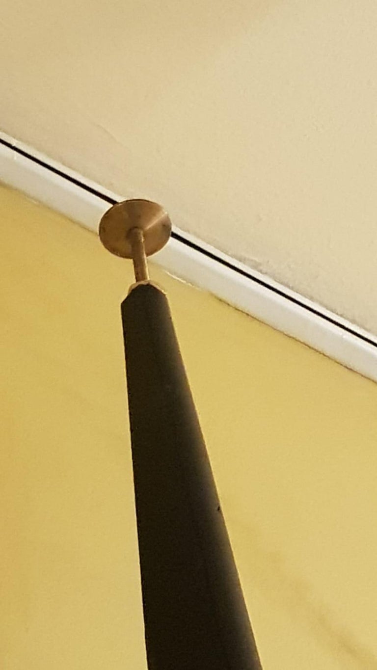 Mahogany Wood Adjustable Shelves Six Black Metal Uprights Bookcase ...