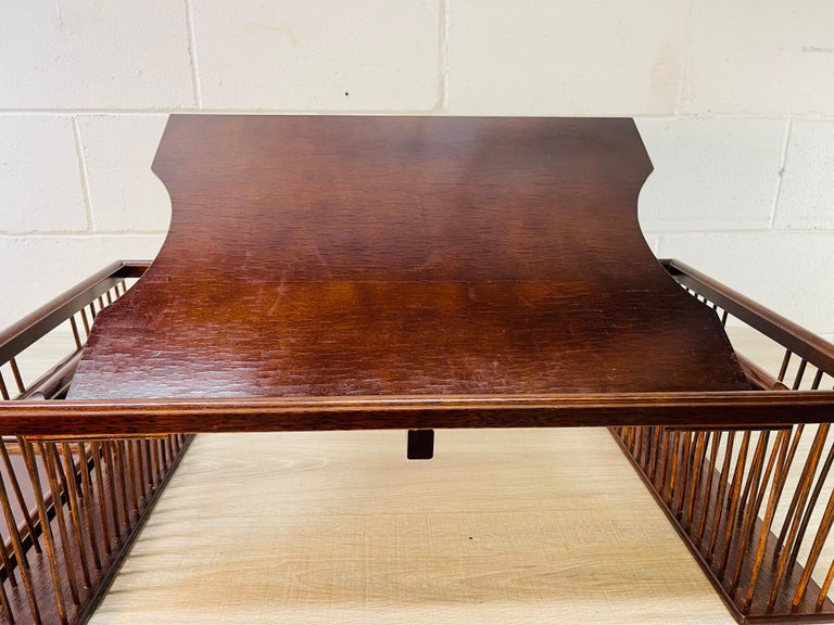 Mahogany Wood Breakfast Tray For Sale at 1stDibs