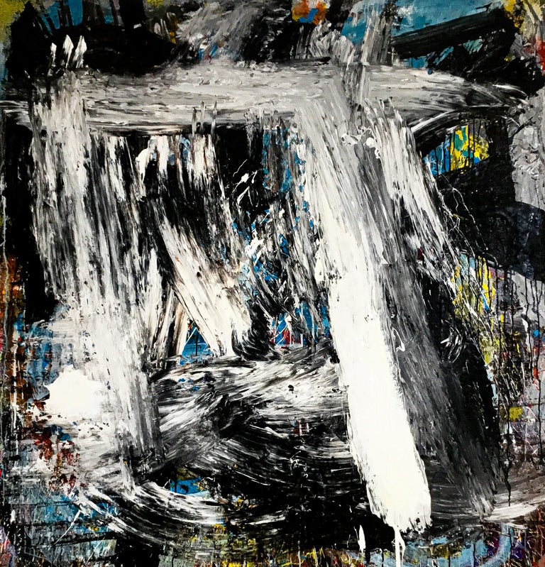 Maico Camilo - Large Abstract Acrylic on Canvas Painting "Circle of ...