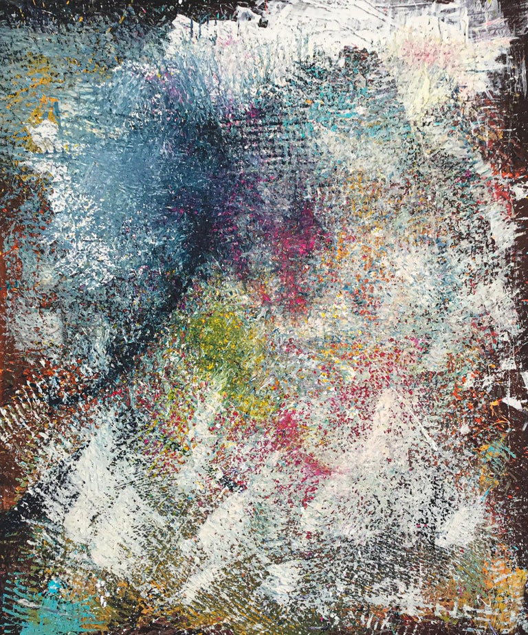 Maico Camilo - Large Abstract Acrylic Painting "Through Change Comes ...