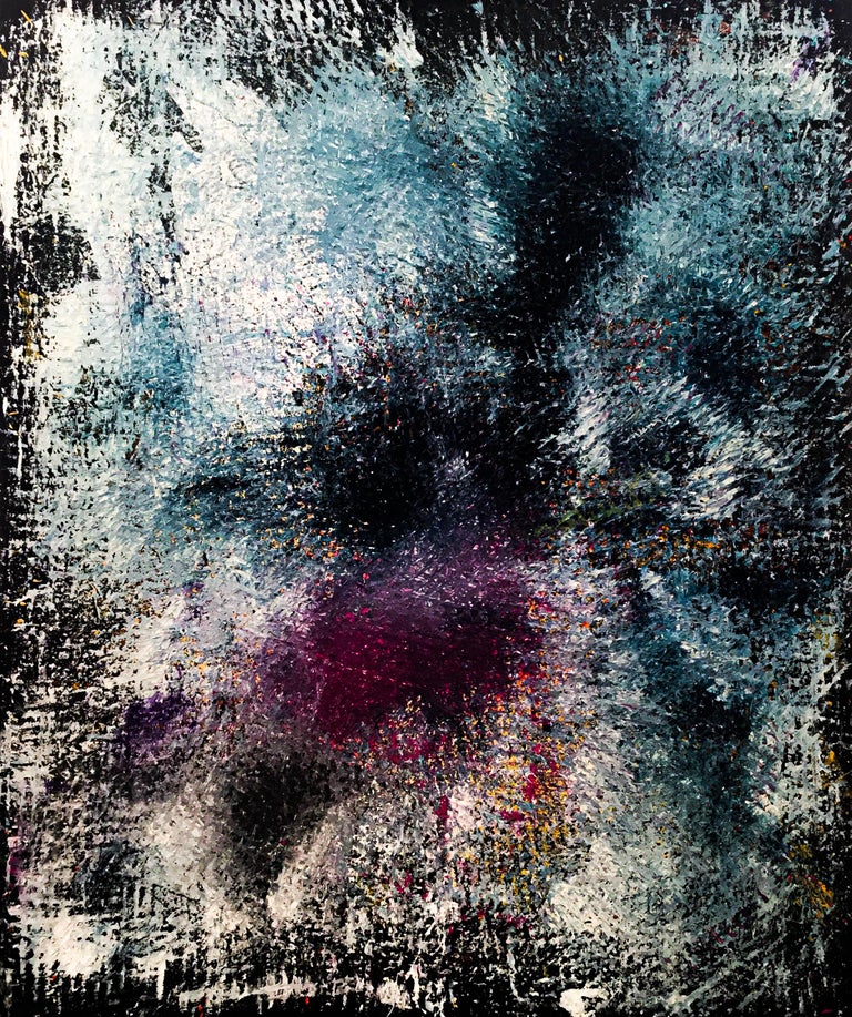 Maico Camilo - Large Abstract Acrylic Painting "Through Change Comes ...