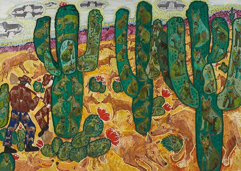 Maija Peeples-Bright - Dingos and Diggers in the Desert For Sale at 1stDibs