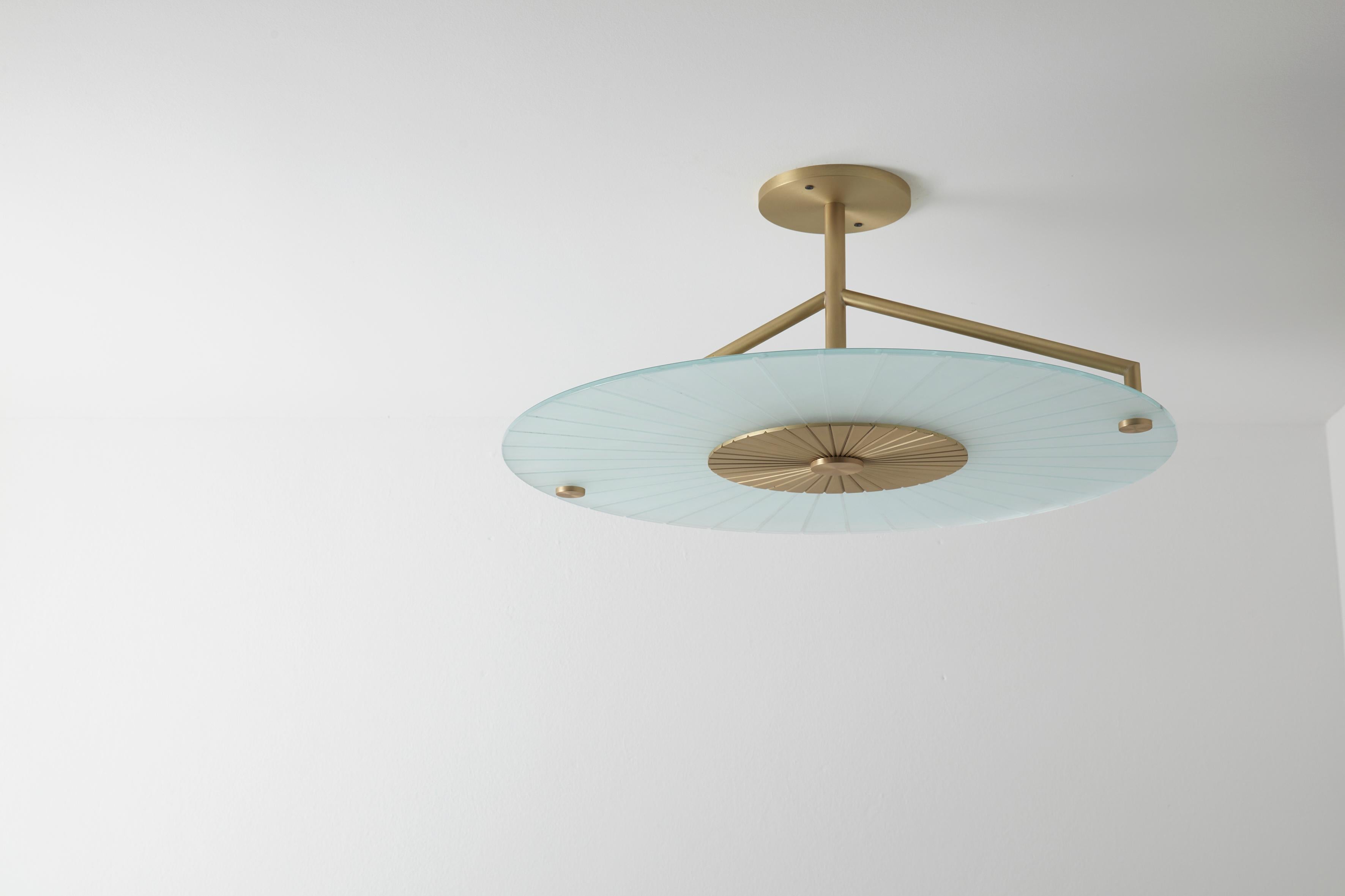 Maiko Ceiling Mounted Brass and Clear, Carla Baz For Sale at 1stDibs