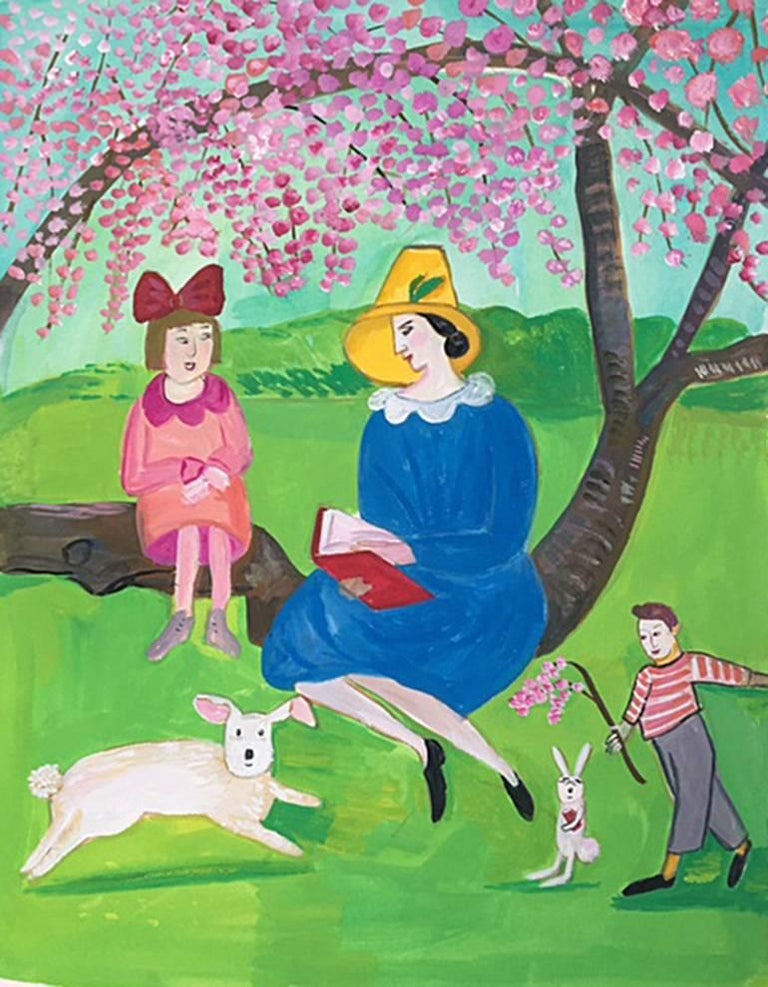 Maira Kalman - Reading in Spring For Sale at 1stDibs