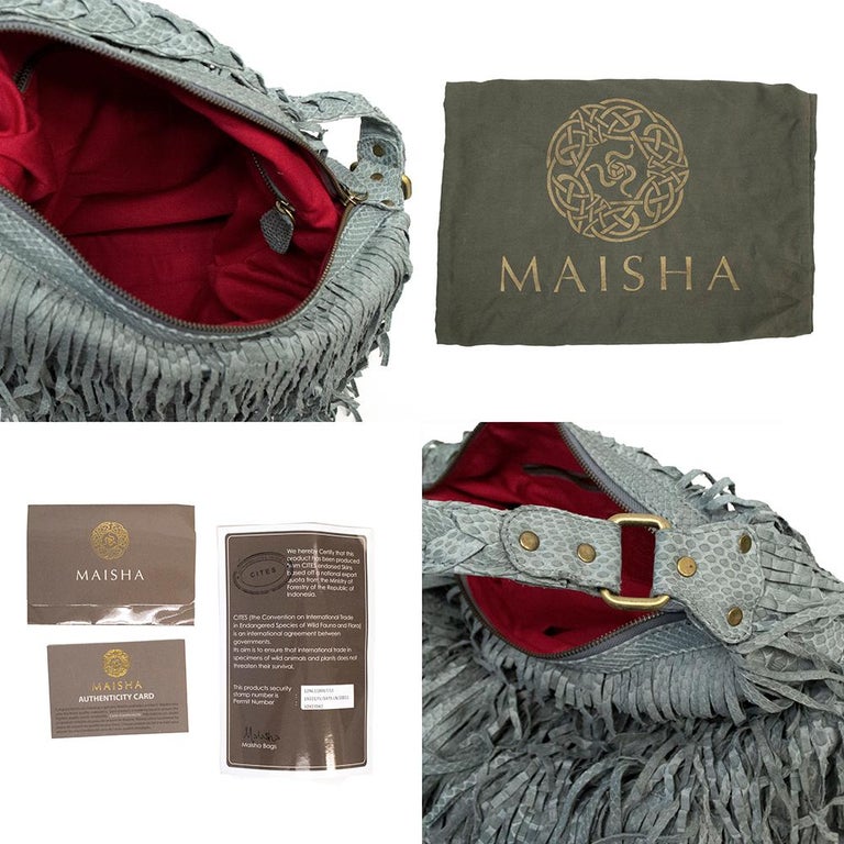 Maisha Grey Rara Shoulder Bag For Sale at 1stDibs