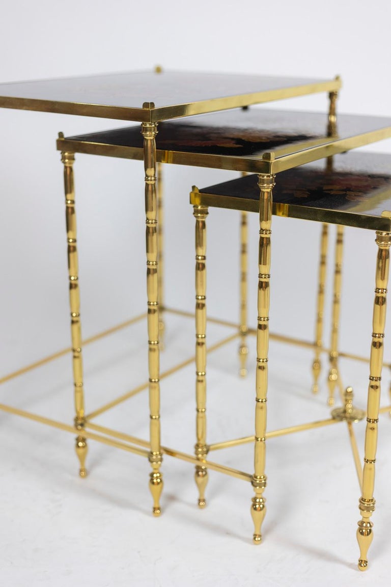 Maison Baguès, Nesting Tables, 1970s For Sale at 1stDibs